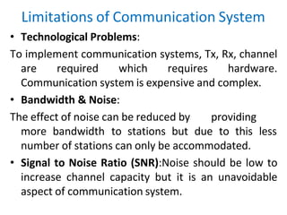 Basic introduction to analog communication | PPTX