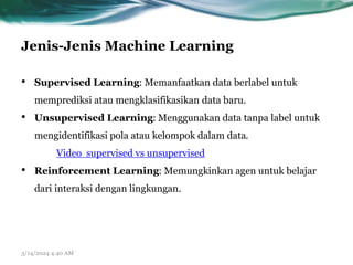 Pendahuluan Machine Learning: tujuan dan manfaat | PPT