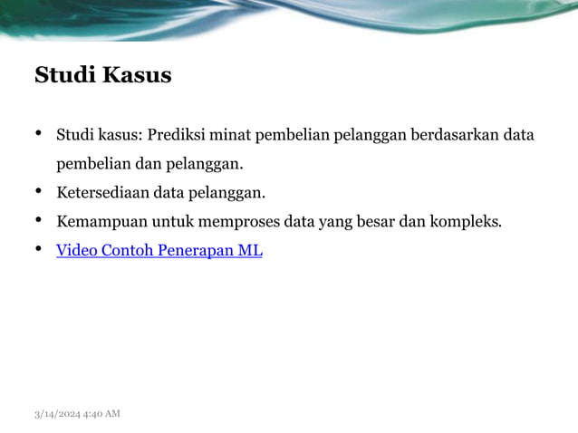 Pendahuluan Machine Learning: tujuan dan manfaat | PPT