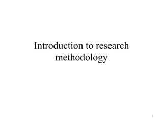Introduction to research in Epidemiological research | PPT