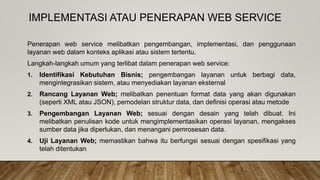 Web Service dan service oriented architecture | PPT