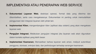 Web Service dan service oriented architecture | PPT