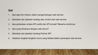 Web Service dan service oriented architecture | PPTX