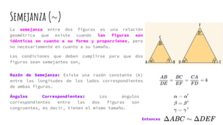 Semejanza entre figuras- Matematicas media | PPTX