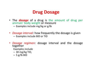 1. Drug Dose calculation.pdf for veterinary | PDF