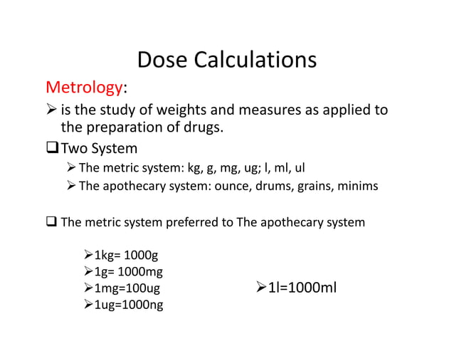 1. Drug Dose calculation.pdf for veterinary | PDF | Pharmaceutical ...