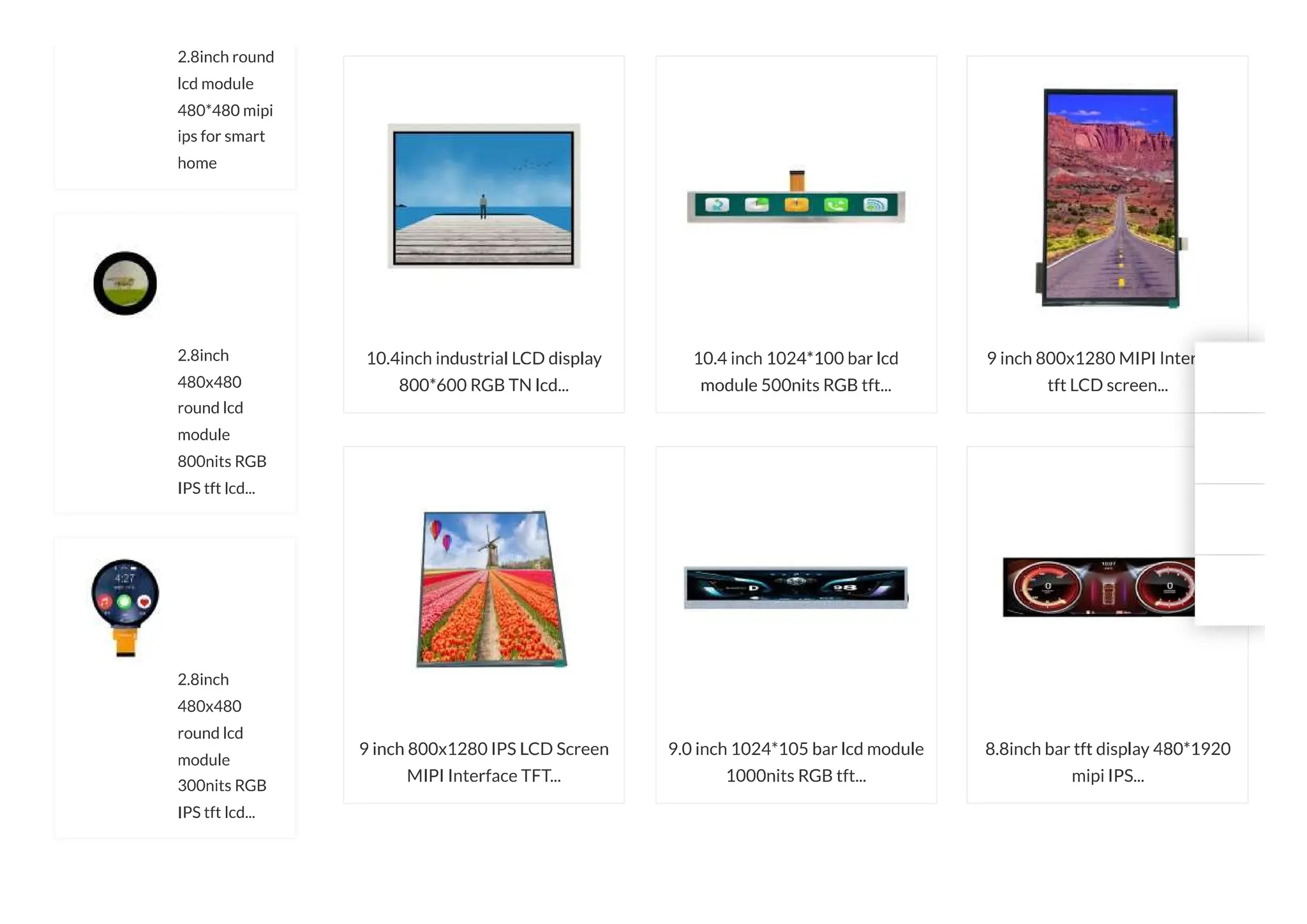 TFT LCD Module Manufacturer & Supplier - RONDELI Display | PPT