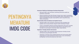 PENTINGNYA MUATAN BERBAHAYA DI KAPAL & IMDG CODE | PPTX