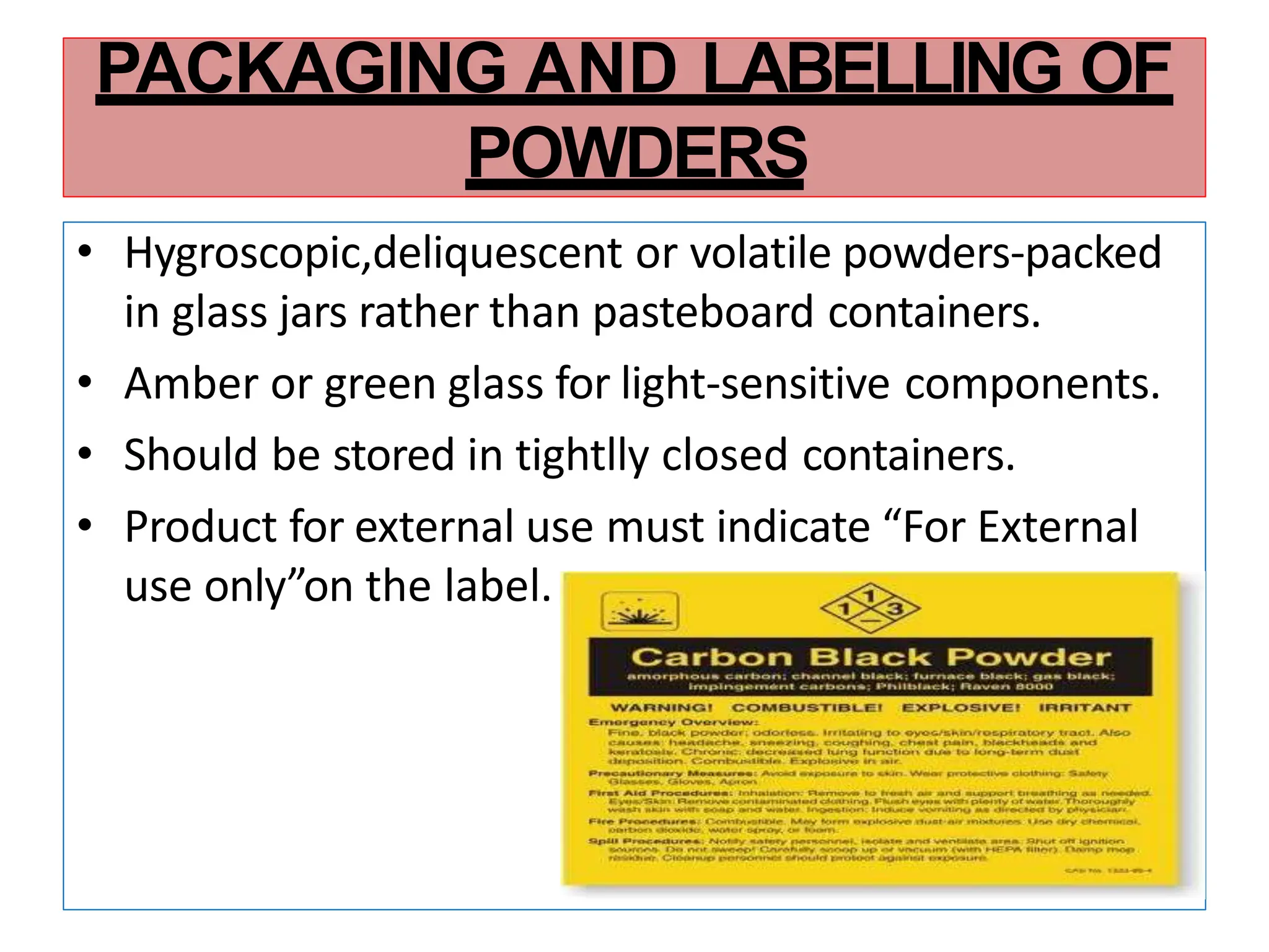 Powders, types of powders, hygroscopic, deliquesant | PPTX | Skin Care ...