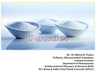 Powders, types of powders, hygroscopic, deliquesant | PPTX