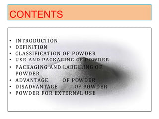 Powders, types of powders, hygroscopic, deliquesant | PPTX | Skin Care ...