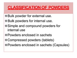 Powders, types of powders, hygroscopic, deliquesant | PPTX | Skin Care ...