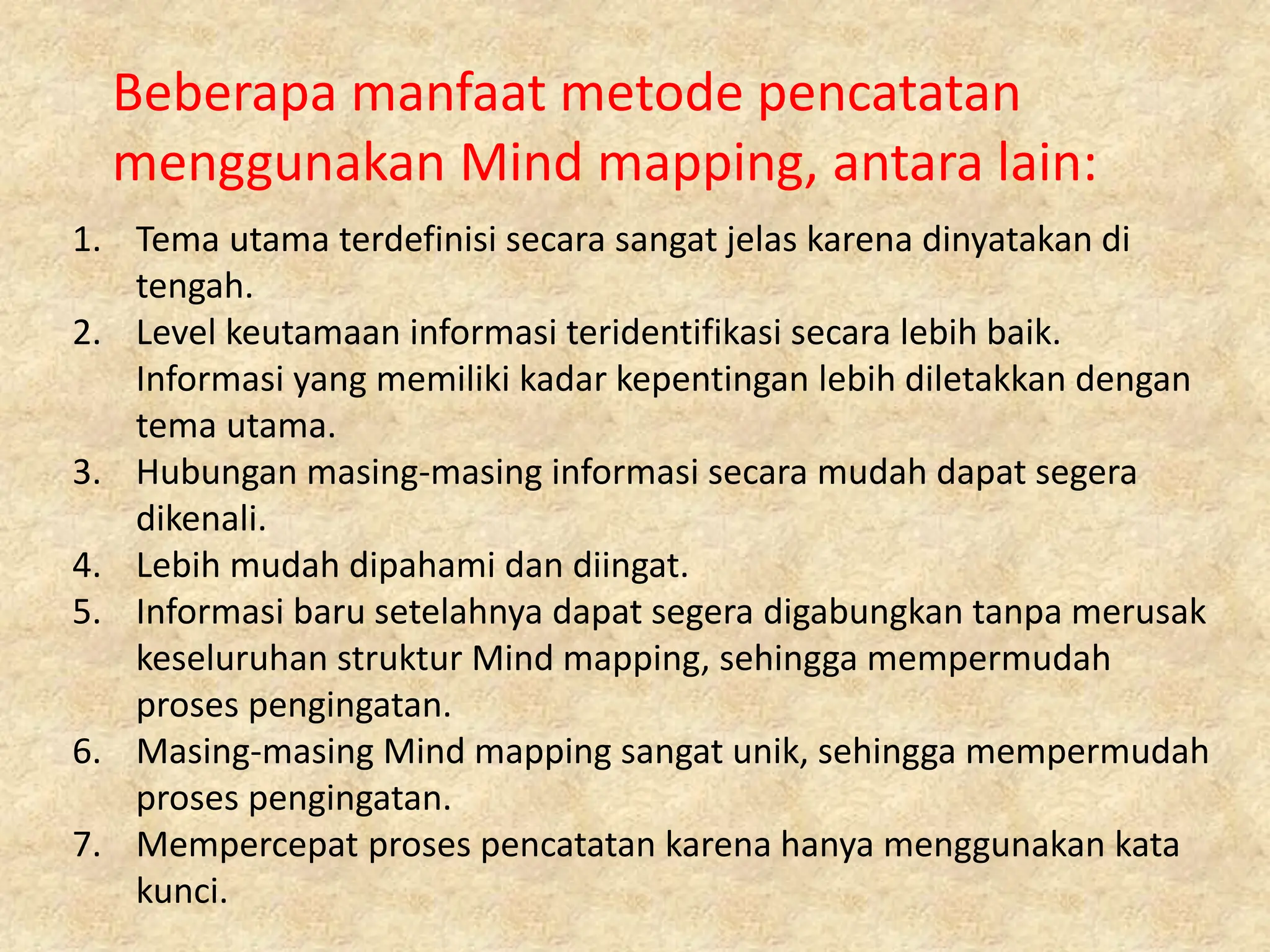 1. Peta Pikiran (Mind Mapping) materi BK | PPTX
