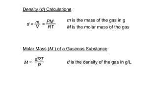 GAS LAWS AND GENERAL GAS EQUATION (CHARLES, BOYLES AND AVOGADRO) | PPTX