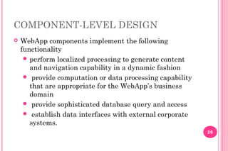 1.Design Modelling for Web Apps.pdf software engineering | PDF