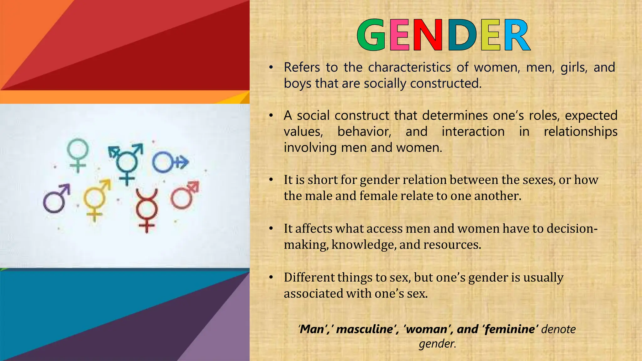 1. Gender and society introduction mod 1 | PPTX