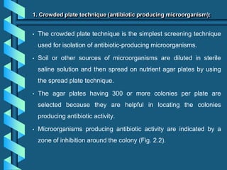 Environmental Microbiology - Screening of Producer strain | PPTX