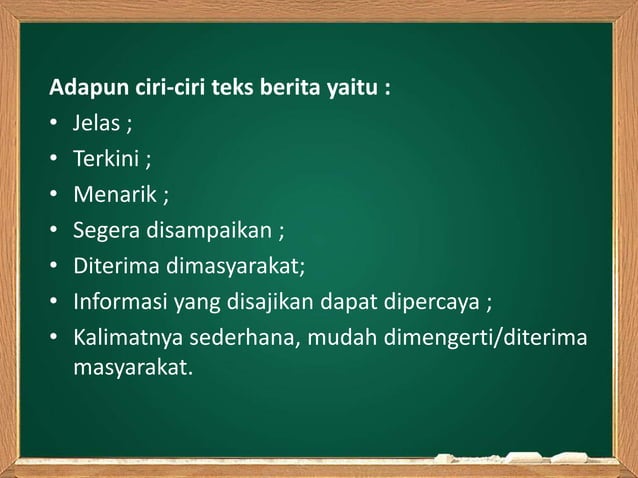 bahan ajar tentang teks berita kelas 8 smp | PPTX