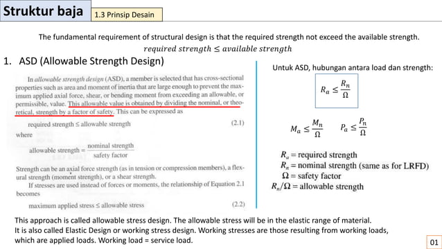 Prinsip Desain Struktur Baja LRFD dan ASD | PPT