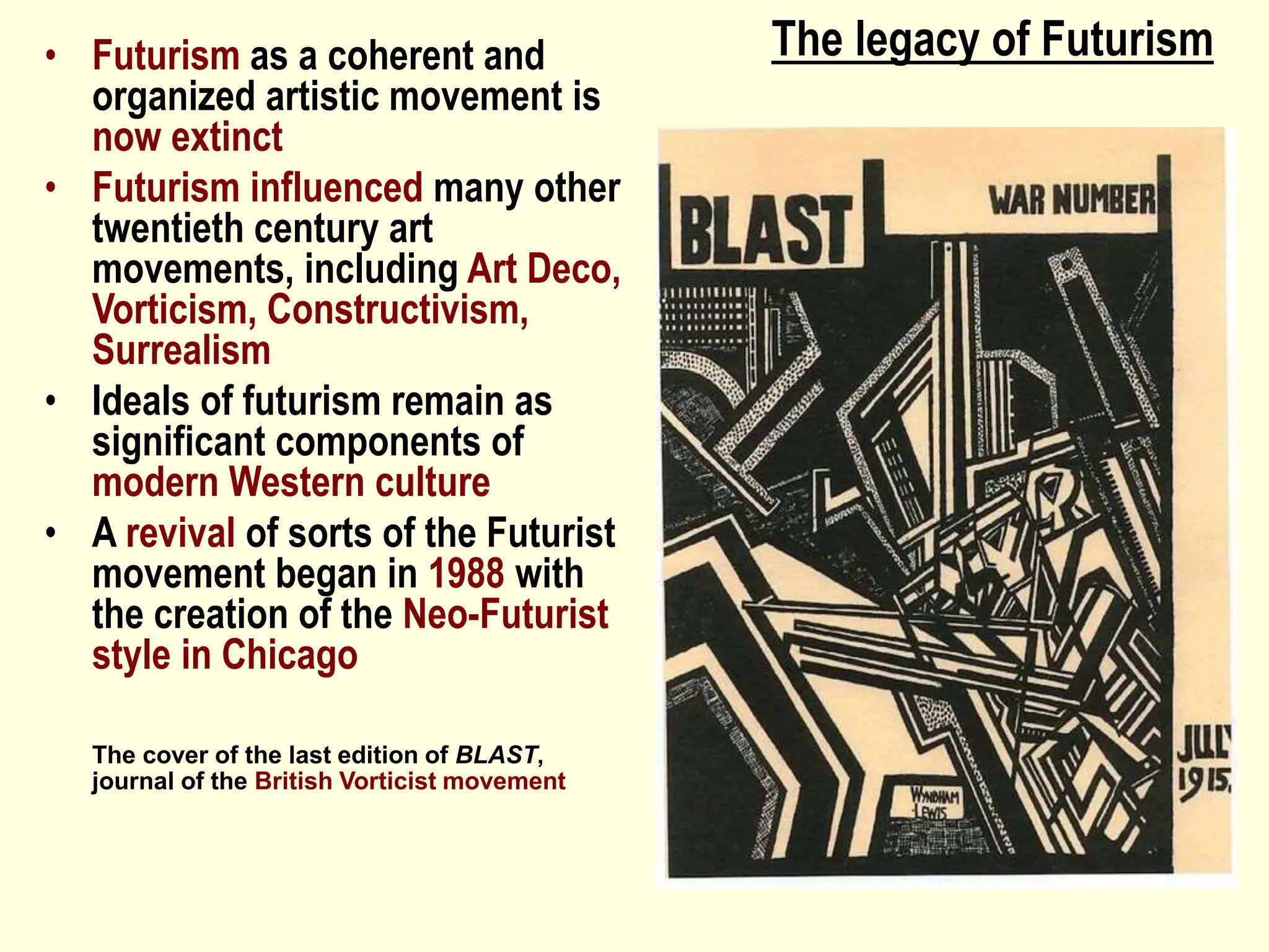 1.Futurism a style in history of architecture | PPT