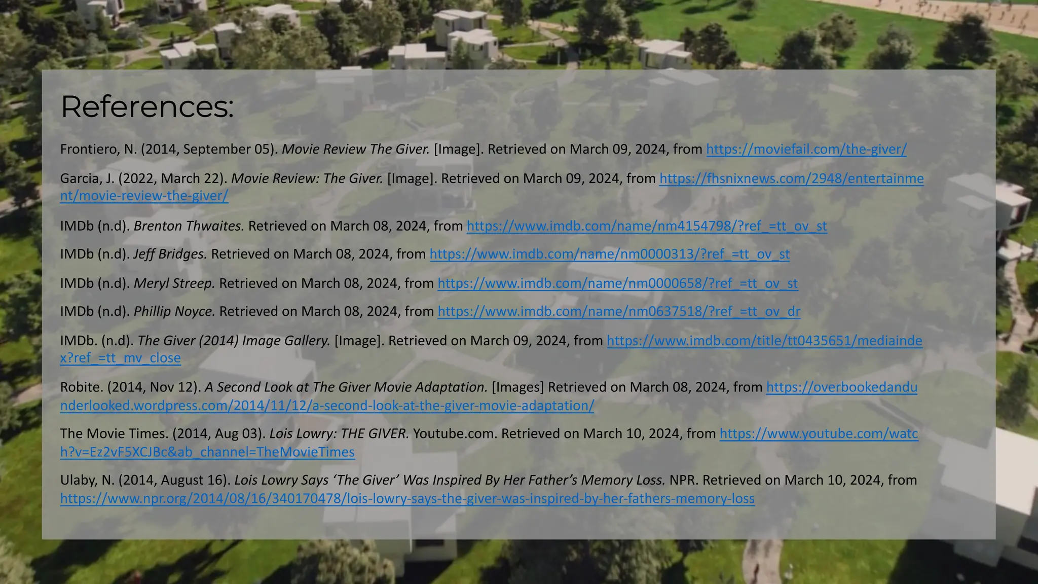 The Giver Project Summary - Michael Q Trucks | PDF