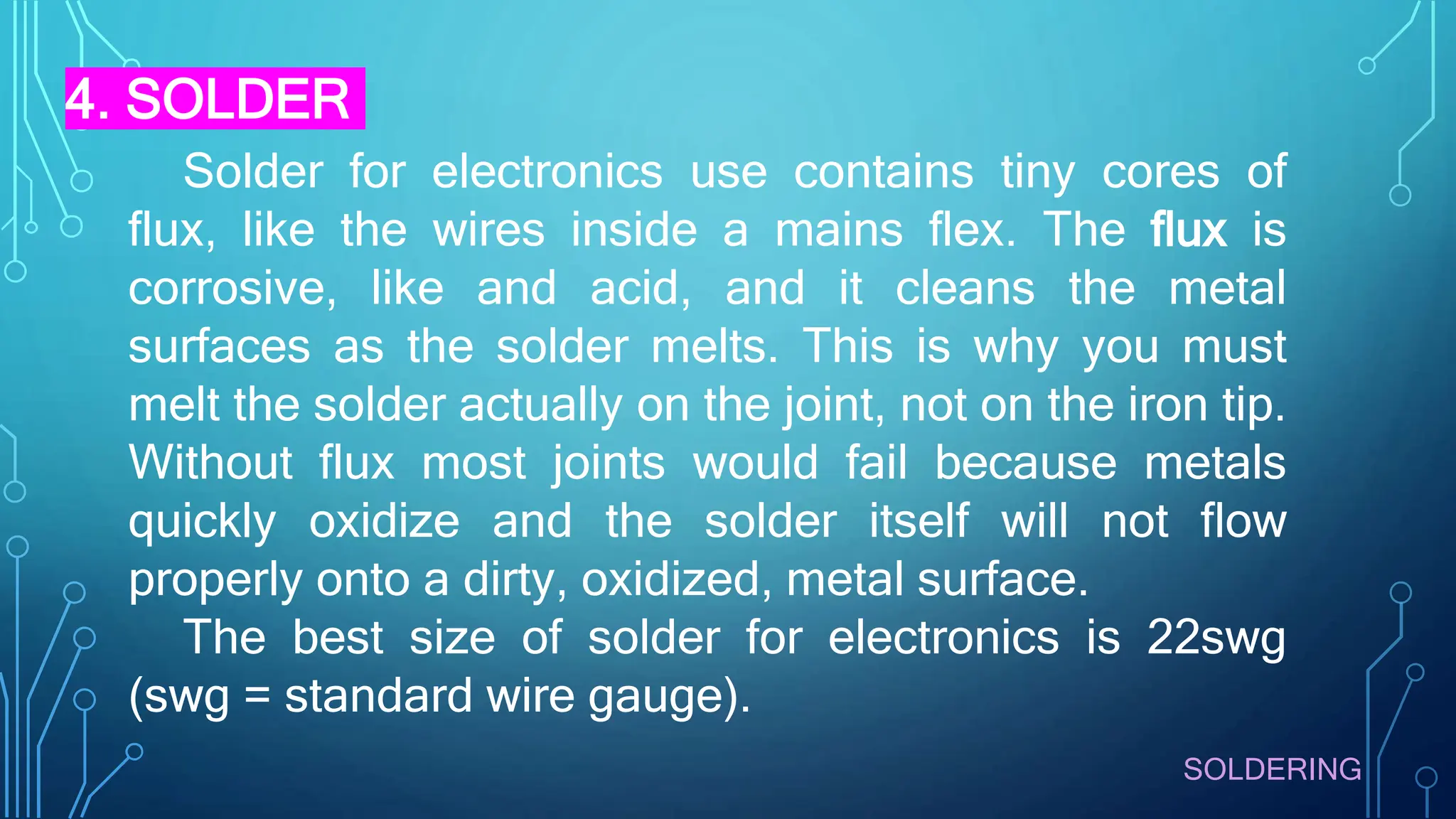 DIFFERENT STEPS IN DOING SOLDERING TECHNIQUE | PPTX