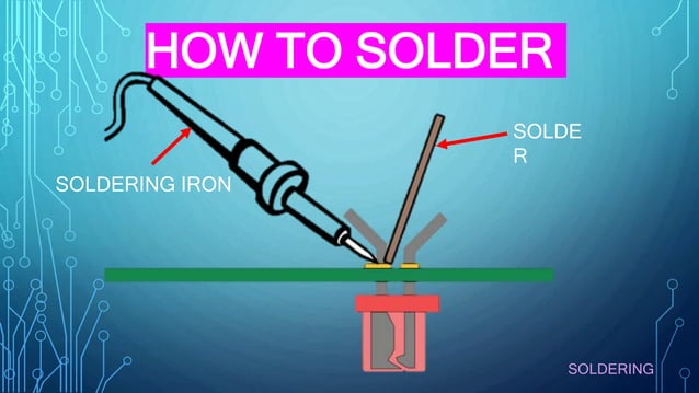 DIFFERENT STEPS IN DOING SOLDERING TECHNIQUE | PPTX