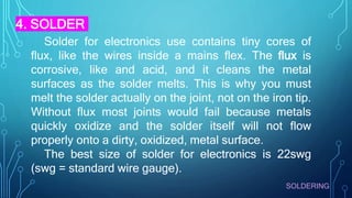 DIFFERENT STEPS IN DOING SOLDERING TECHNIQUE | PPTX