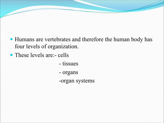 1. Human Organization. biology presentationpdf | PDF