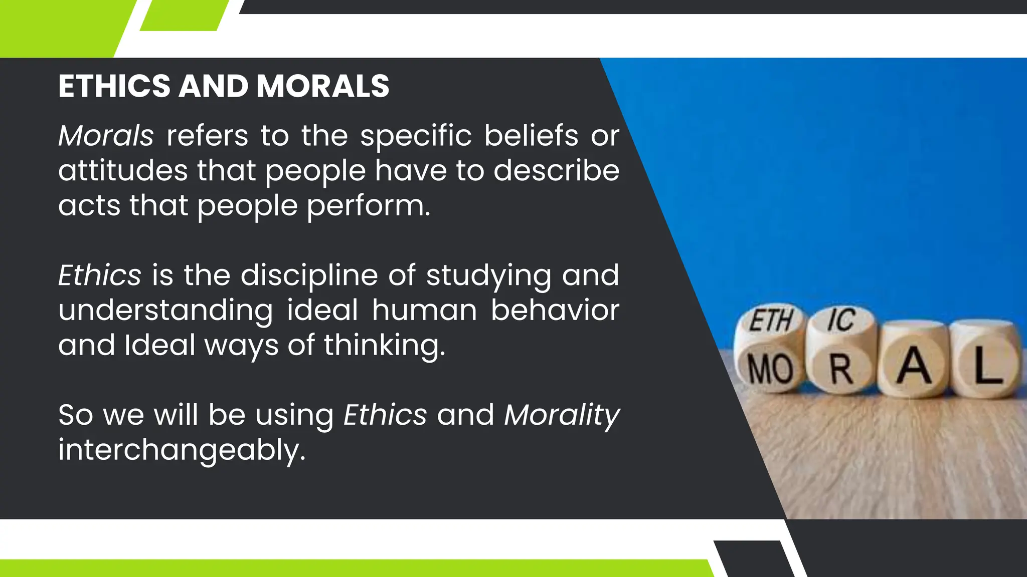 1. The Ethical dimesions of human Existence.pptx