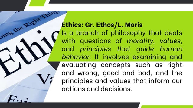 1. The Ethical dimesions of human Existence.pptx