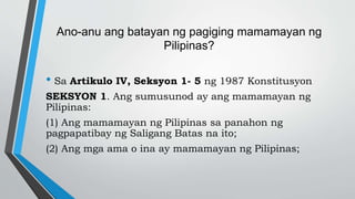 1.-Pagkamamamayan.-Konseptogghhgggbfghhg | PPTX