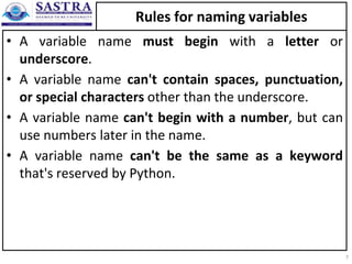 1.4 Work with data types and variables, numeric data, string data.pptx