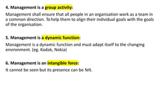 1. Introduction to Management Introduction to Management | PDF