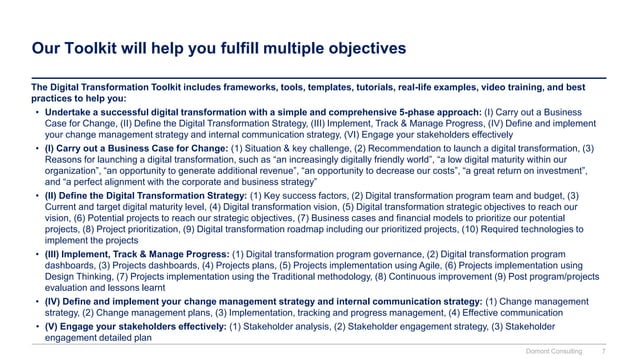 Digital Transformation Strategy, Blueprint and Toolkit | PPTX ...