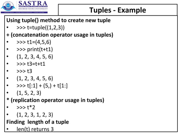 1.10 Tuples_sets_usage_applications_advantages.pptx | Programming ...