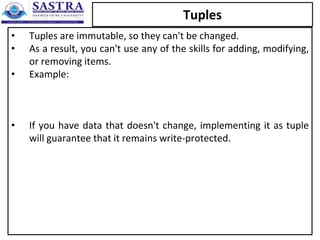 1.10 Tuples_sets_usage_applications_advantages.pptx | Programming ...