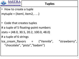 1.10 Tuples_sets_usage_applications_advantages.pptx | Programming ...
