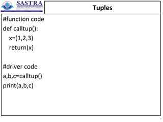 1.10 Tuples_sets_usage_applications_advantages.pptx | Programming ...