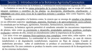 1. Introducción a la botanica, clasificacion | PPTX