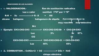 1.2.-AlCANOS - Quimica orgànica, tema nomenclaura | PPTX