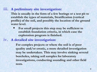 1. Site Investgation.pptxDebre Markos University Technology College ...