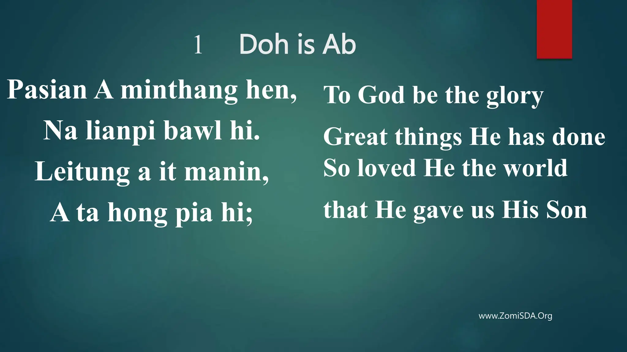 ZBC 1. PASIAN A MINTHANG HEN (To God be the Glory).pptx