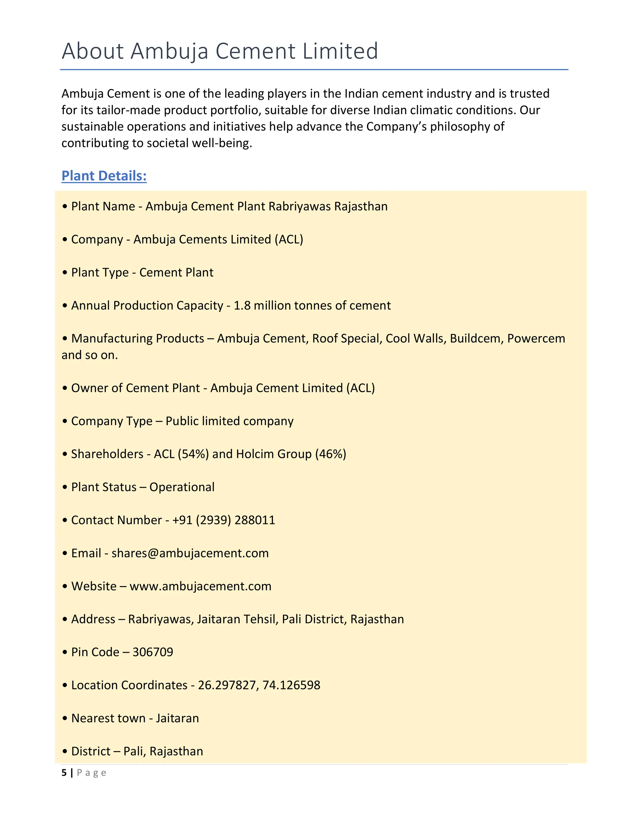 Internship report on mechanical engineering | PDF