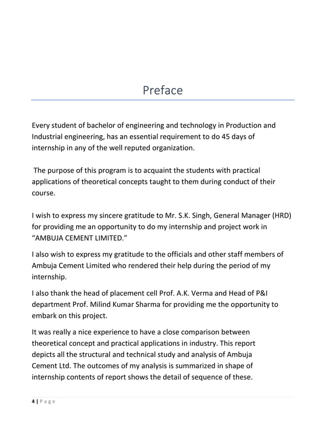 Internship report on mechanical engineering | PDF | Business Accounting & Finance | Business