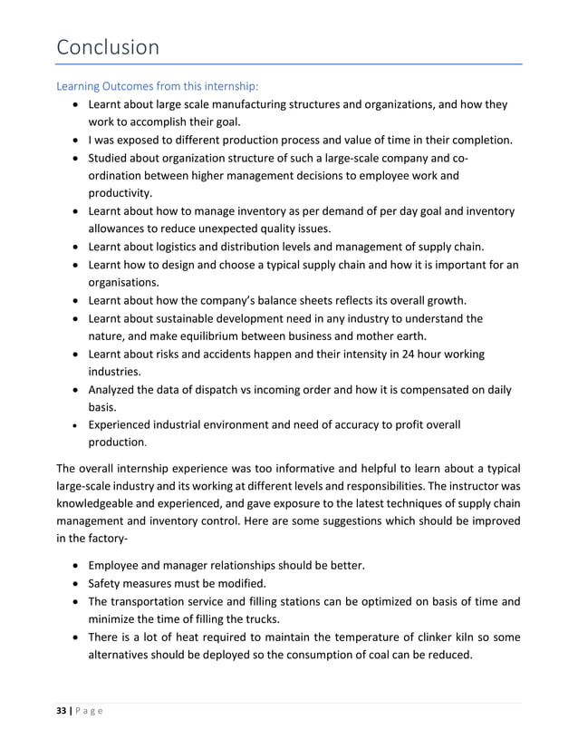 Internship report on mechanical engineering | PDF | Business Accounting & Finance | Business