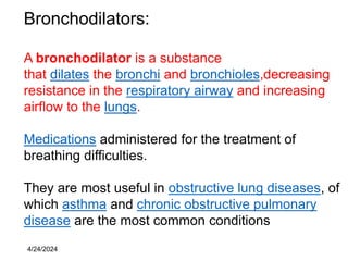 1.Rao_Bronchodilators and Xanthines_AHS_20 Mar 2024.ppt