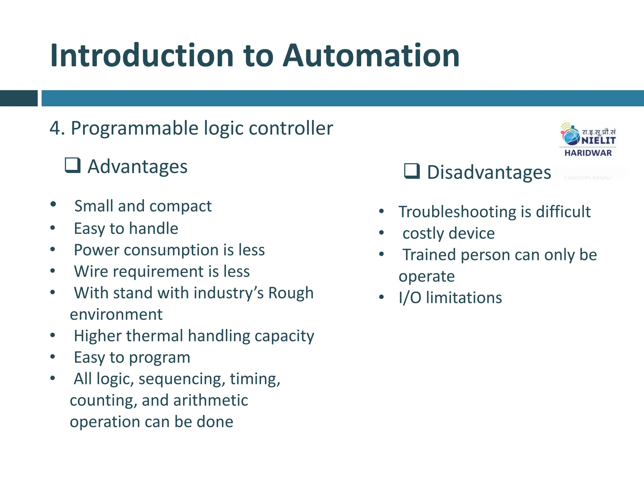 PLC Training work for new student which is work in automation field | PPT