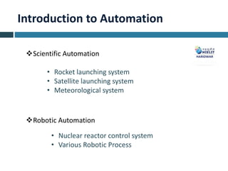 PLC Training work for new student which is work in automation field | PPT