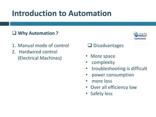 PLC Training work for new student which is work in automation field | PPT